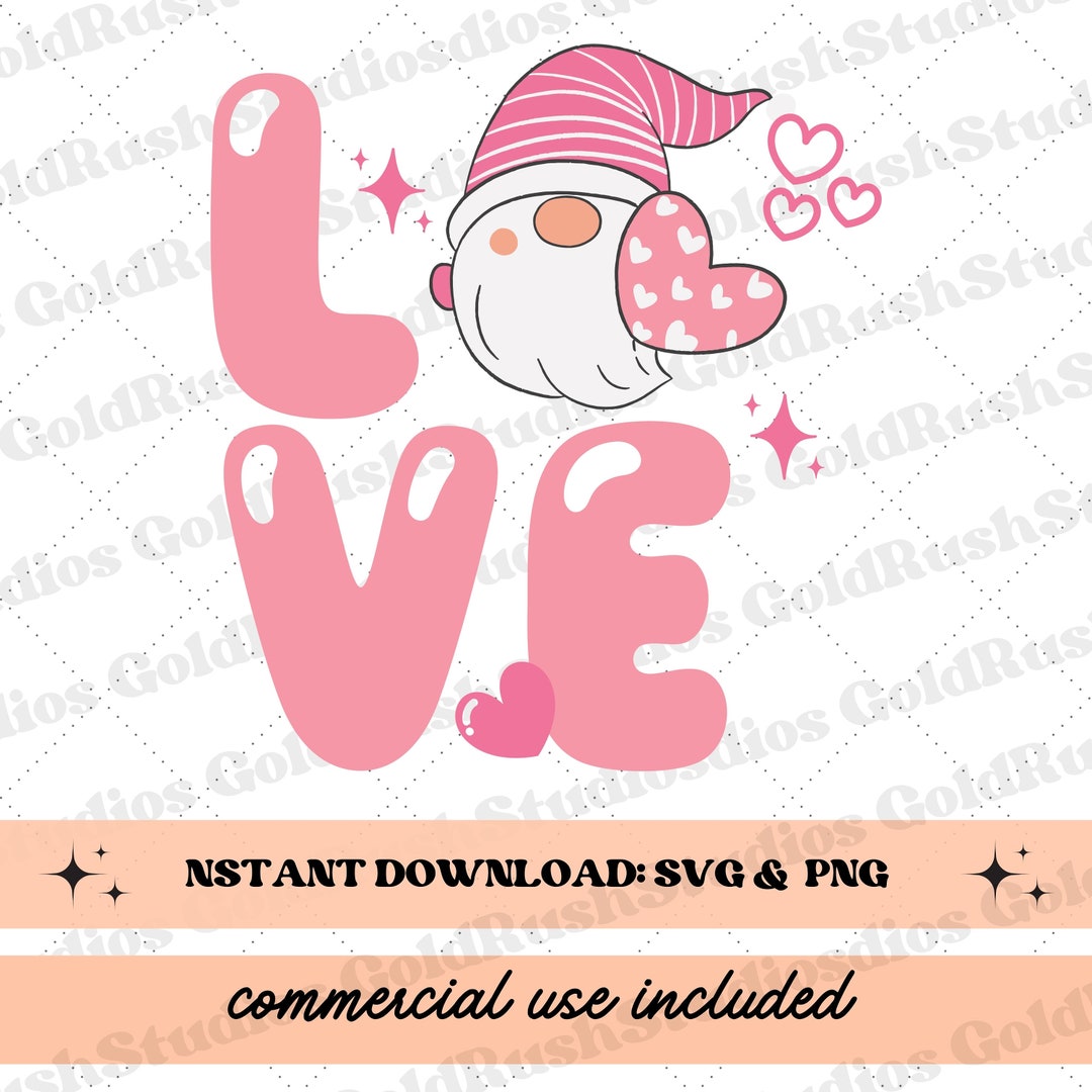 Valentine Gnome Svg, Gnome Valentine Svg, Gnome Svg, Valentine Gnome ...