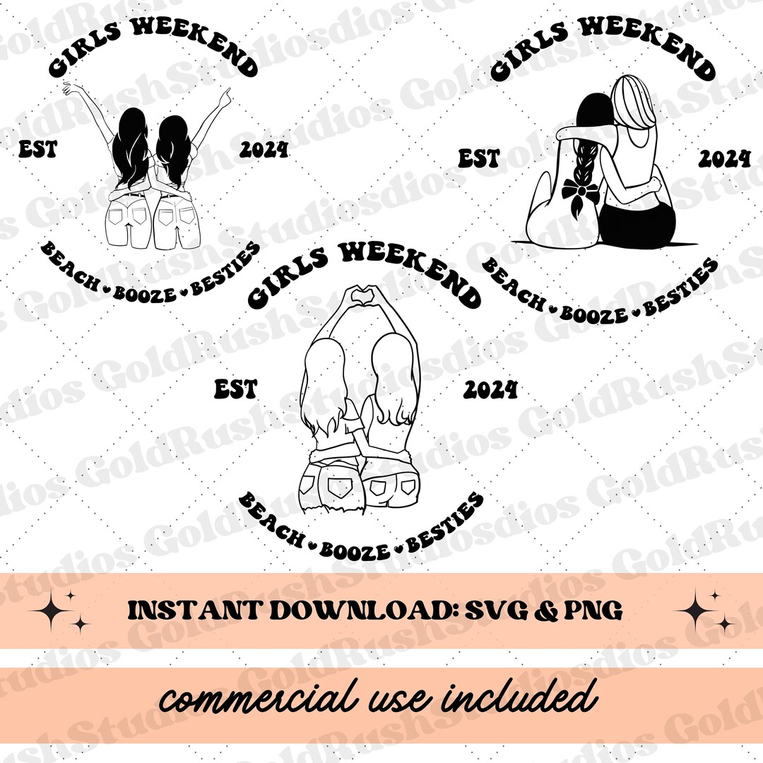 GIRLS WEEKEND SVG Girls Trip Svg girls Weekend 2024 Girls Getaway Best ...