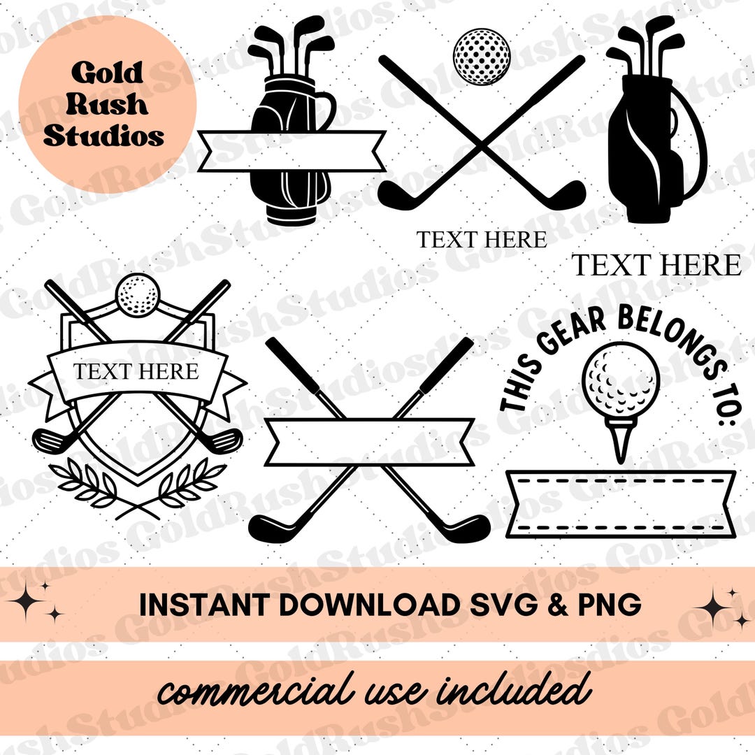 Personalized Golf Club Name SVG Bundle, Golf SVG, Golf SVG Bundle, Old ...