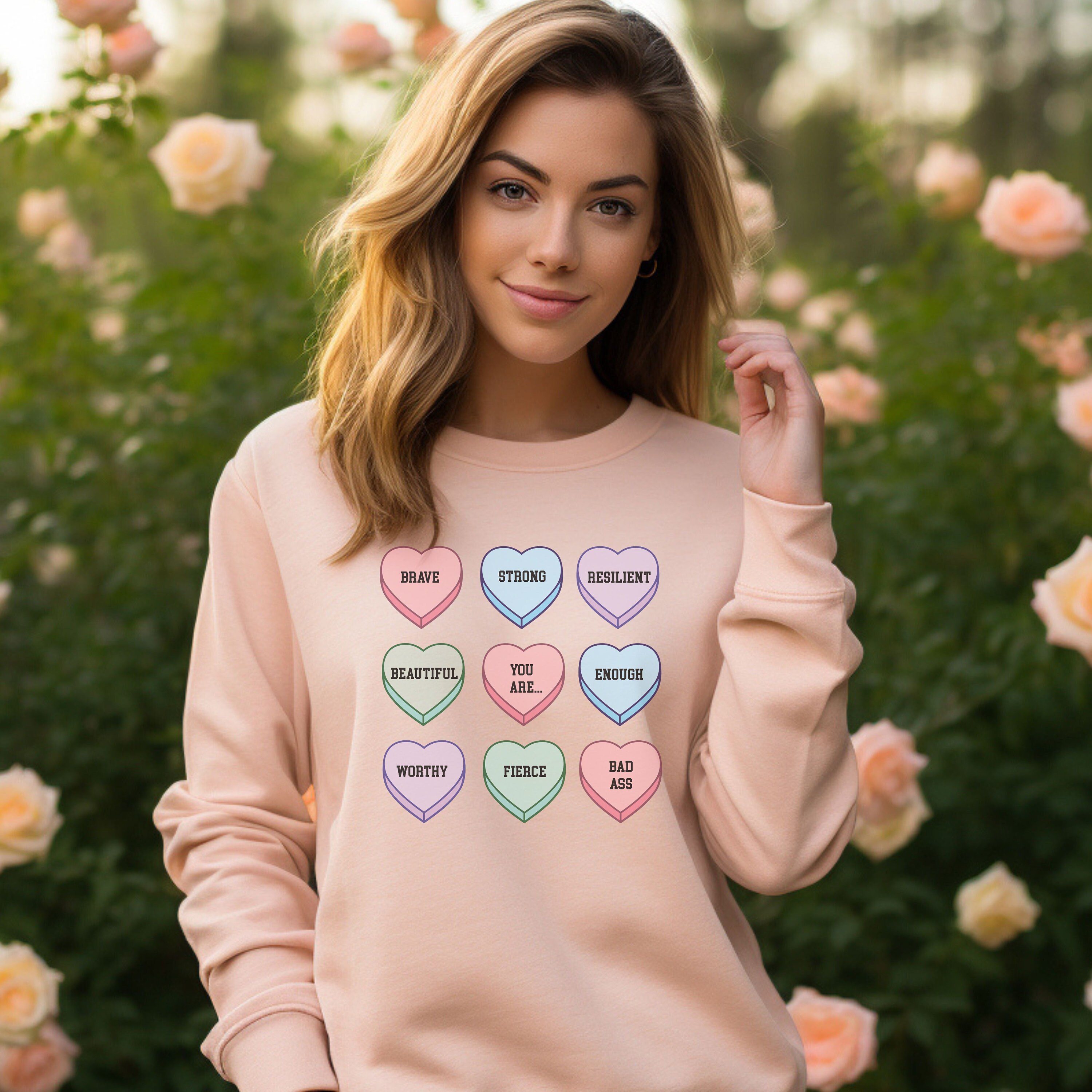 Candy Hearts Svg, Valentine Svg, Self Love Conversation Hearts for ...