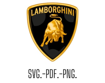 Lamborghini Logo Svg - Etsy