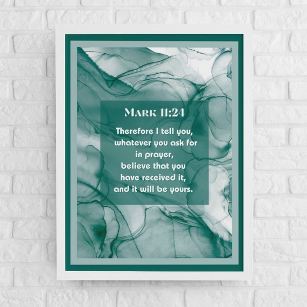Mark 11 24 Wall Art - Etsy