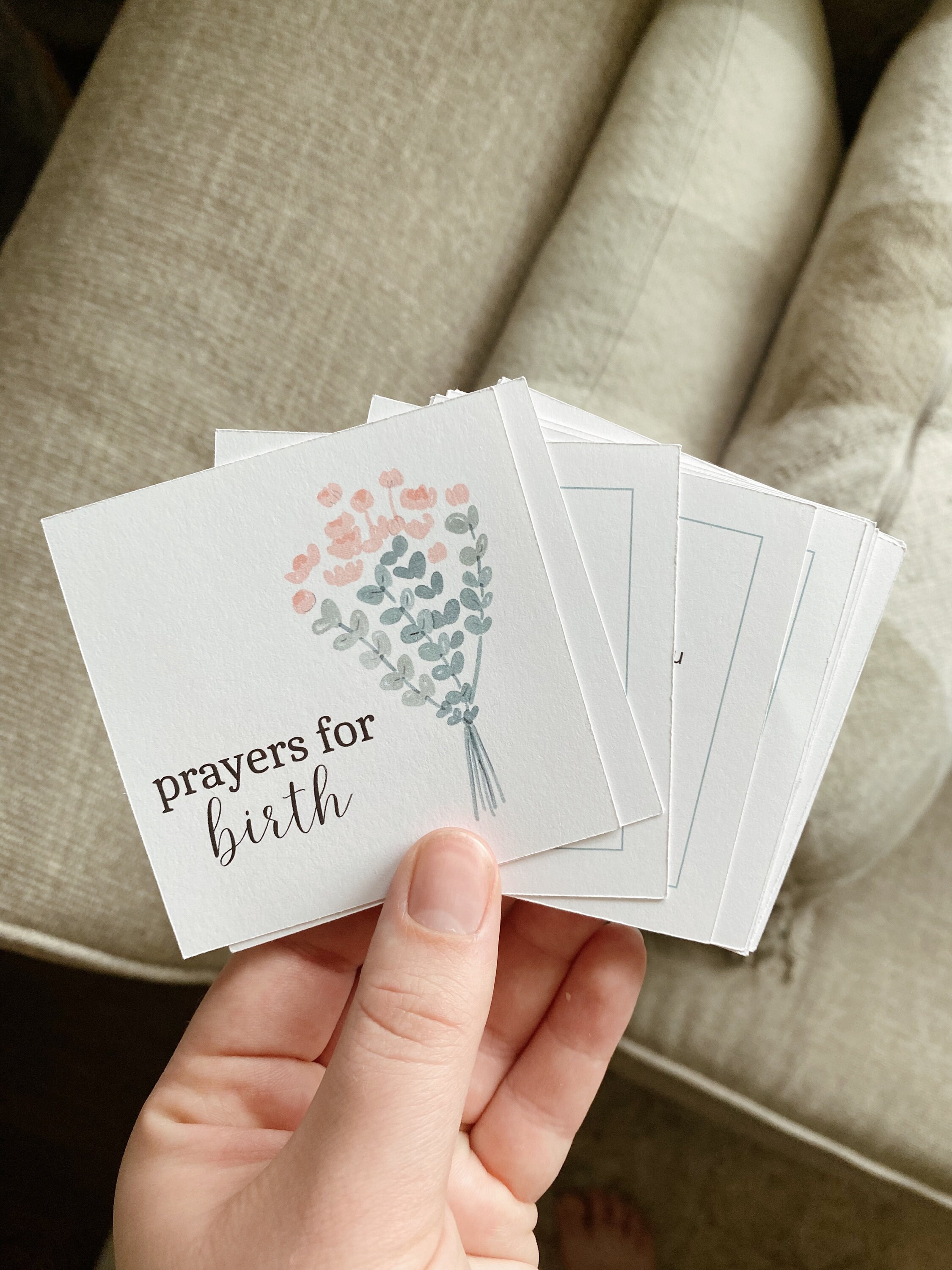 Birth Prayer Cards / Praying for Birth / Baby Shower Gift - Etsy