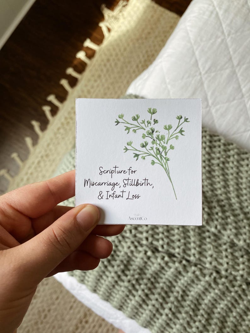 Scripture Cards for Miscarriage, Stillbirth, & Infant Loss / Gift for ...