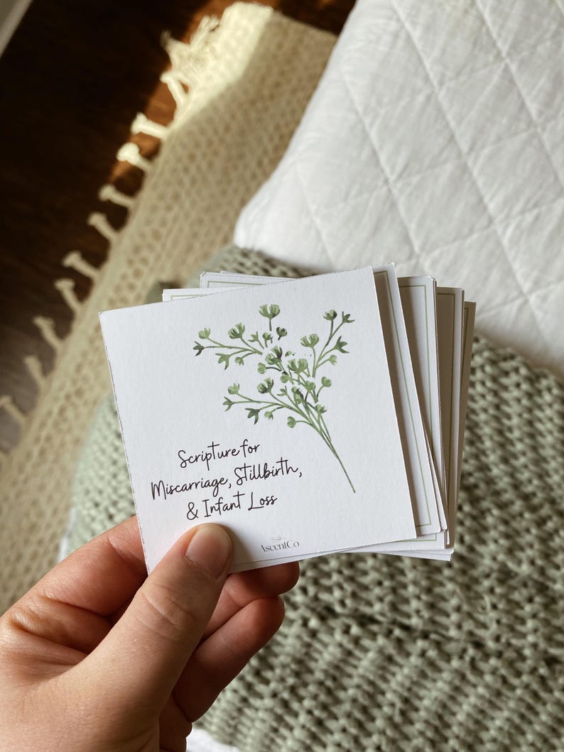Scripture Cards for Miscarriage, Stillbirth, & Infant Loss / Gift for ...