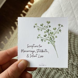 Scripture Cards for Miscarriage, Stillbirth, & Infant Loss / Gift for ...