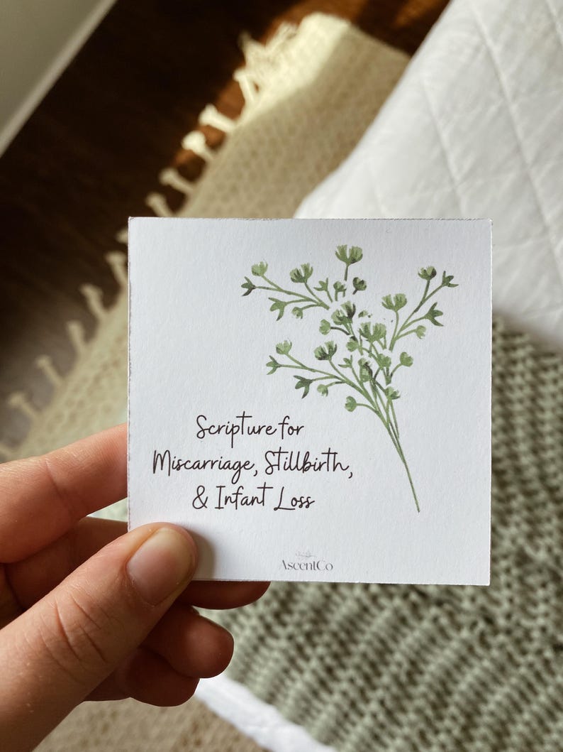 Scripture Cards for Miscarriage, Stillbirth, & Infant Loss / Gift for ...