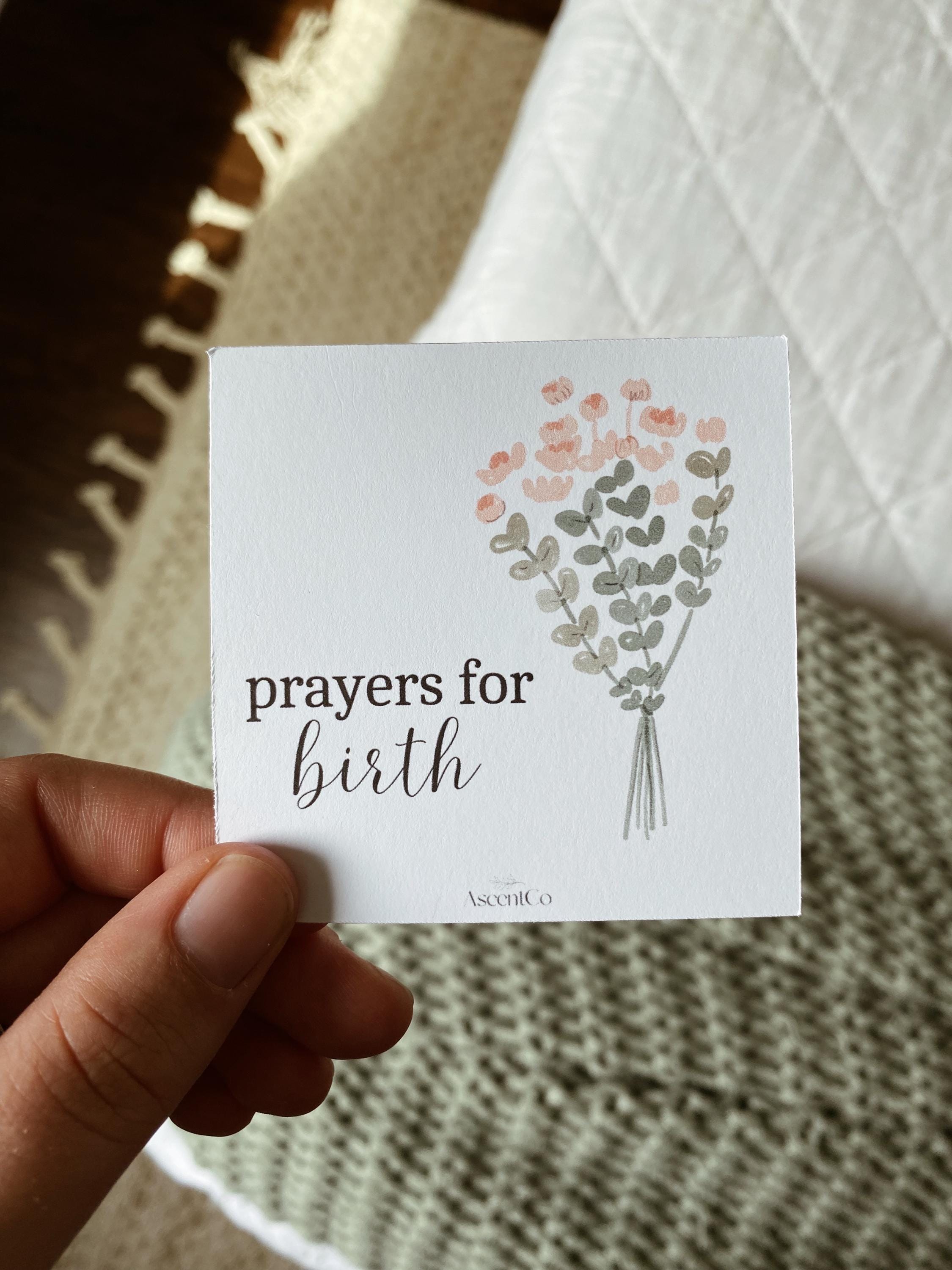 Birth Prayer Cards / Praying for Birth / Baby Shower Gift - Etsy