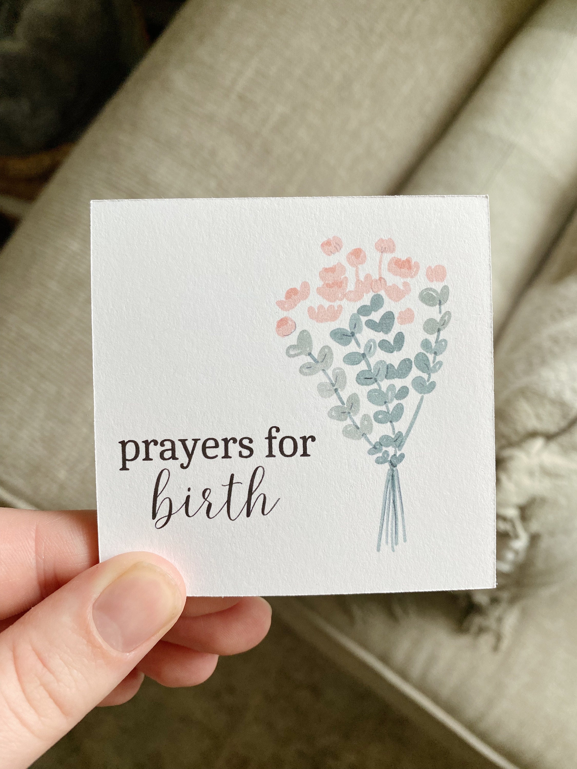 Birth Prayer Cards / Praying for Birth / Baby Shower Gift - Etsy