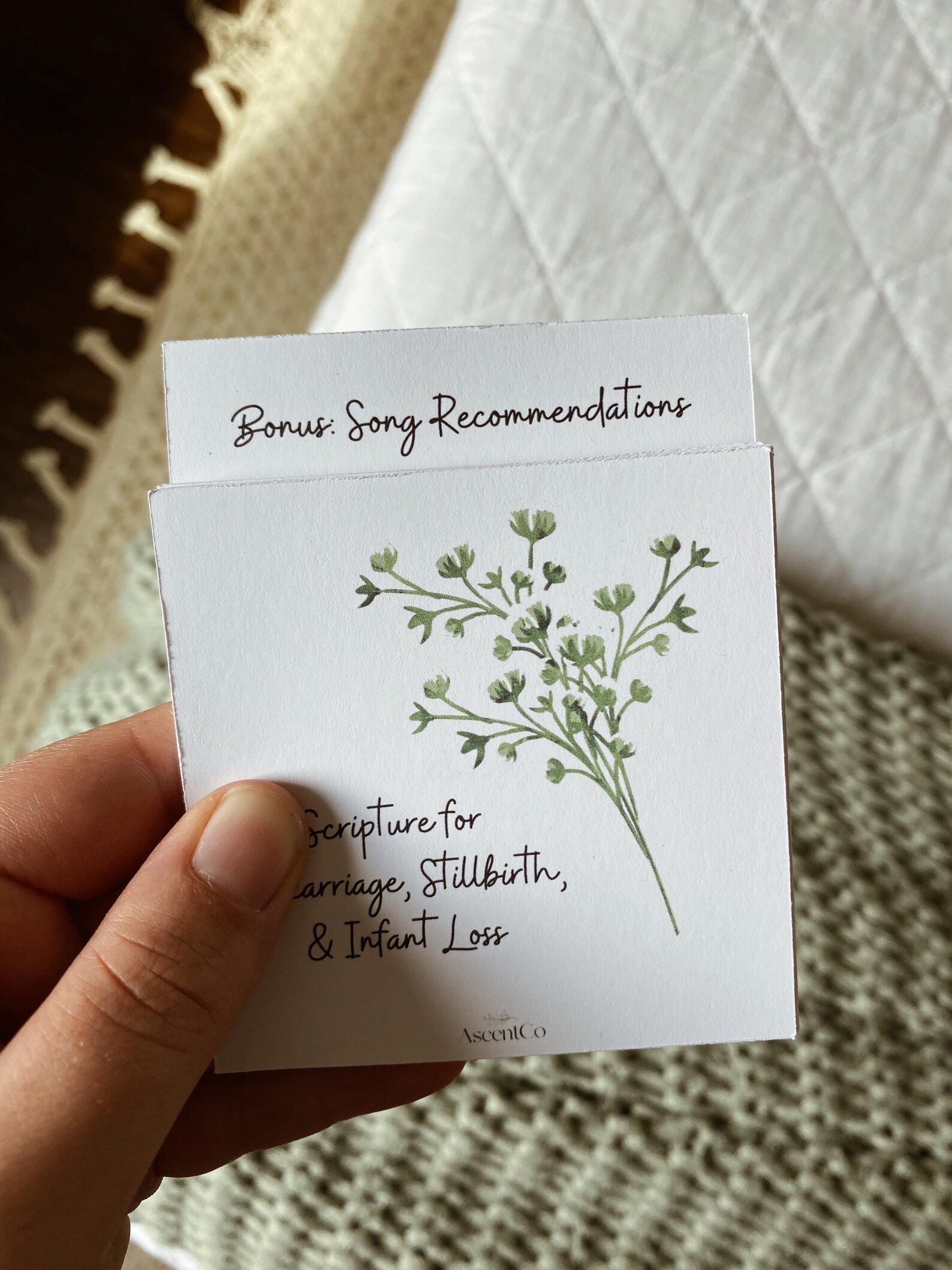 Scripture Cards for Miscarriage, Stillbirth, & Infant Loss / Gift for ...