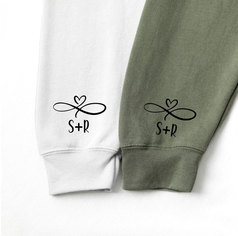 Personalised Couples Valentines Day Matching Sweatshirt, Custom Couples ...