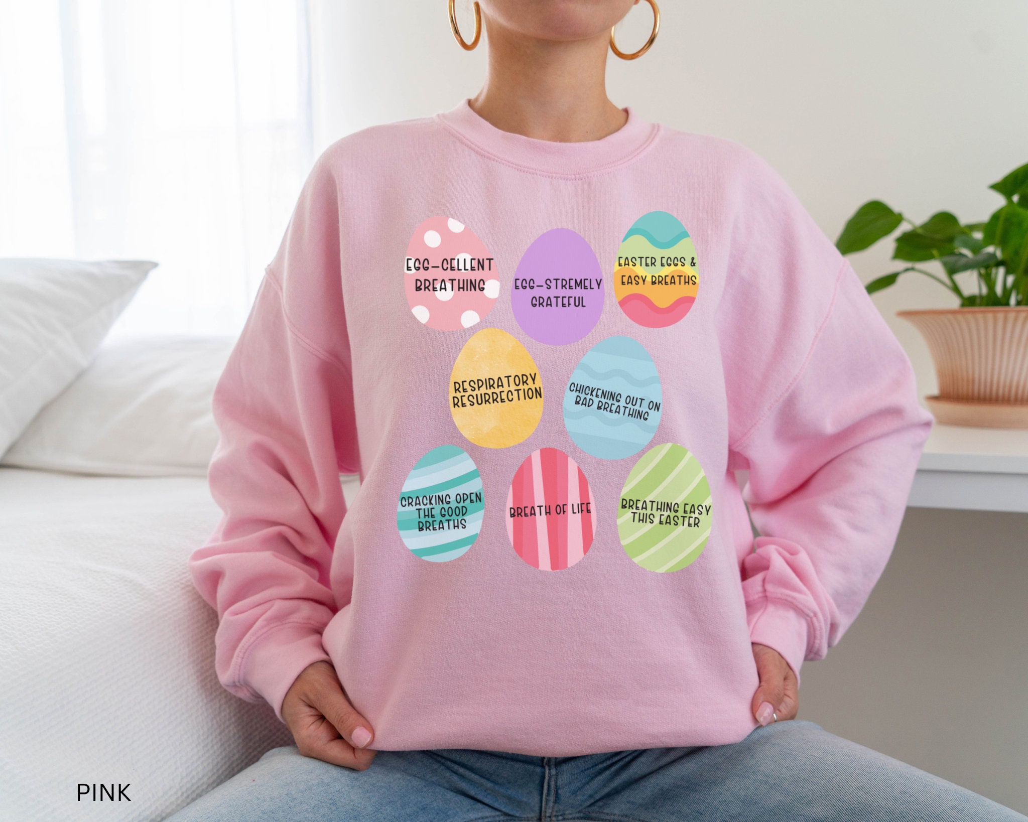 Easter Respiratory Therapist Sweatshirt, RT Gifts, Therapist Sweater RT ...