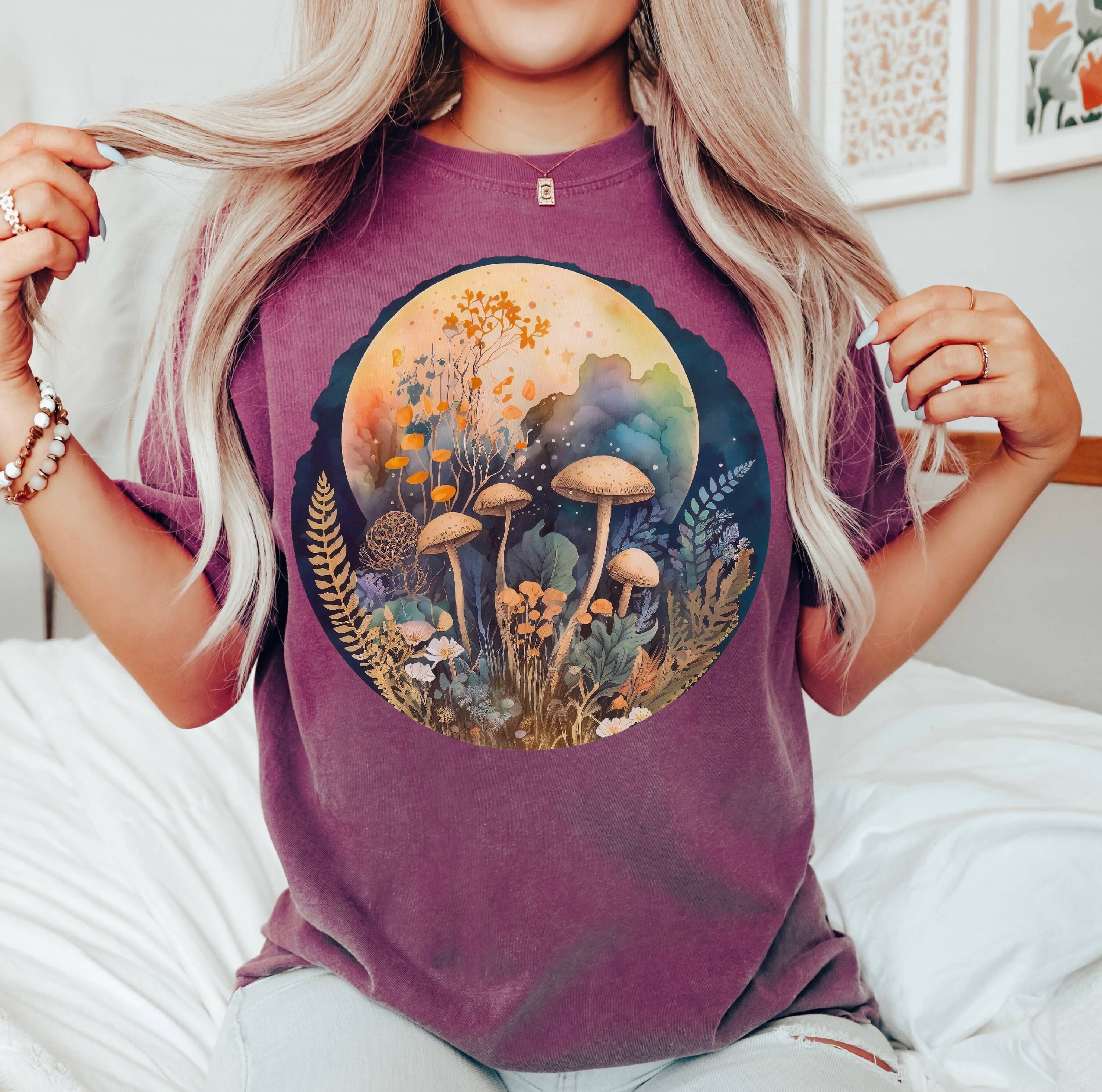 Whimsigoth Mushroom Clothing, Granola Girl, Forestcore Shirt ...