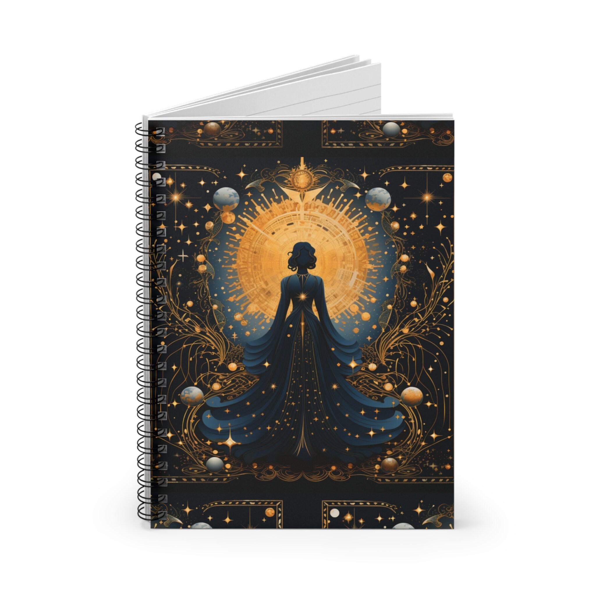 Spiral Notebooks With Moons Witchy Moon Phases Tarot Spiral - Etsy