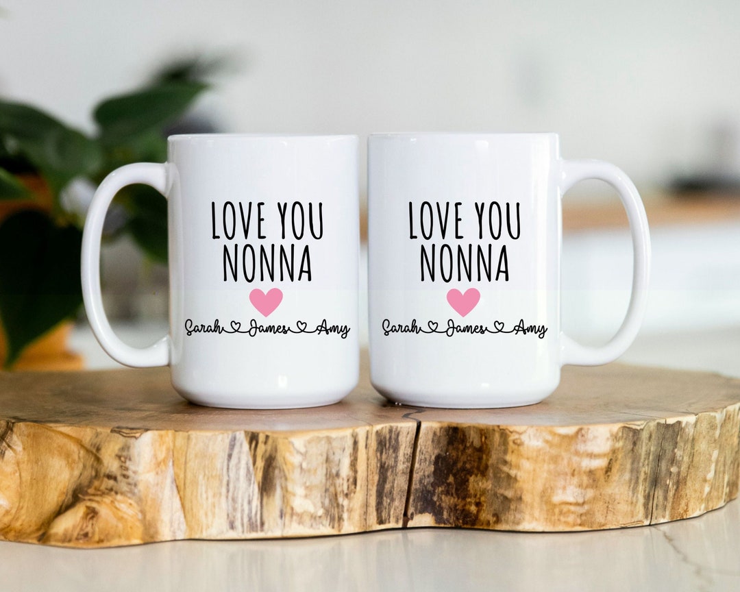 Personalized Nonna Mug, Custom Grandparents Mug, New Grandchild ...