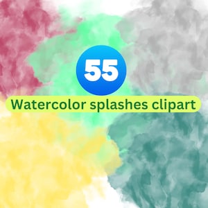 Watercolor Splashes Clipart, Background PNG Clipart, Splatter Png ...