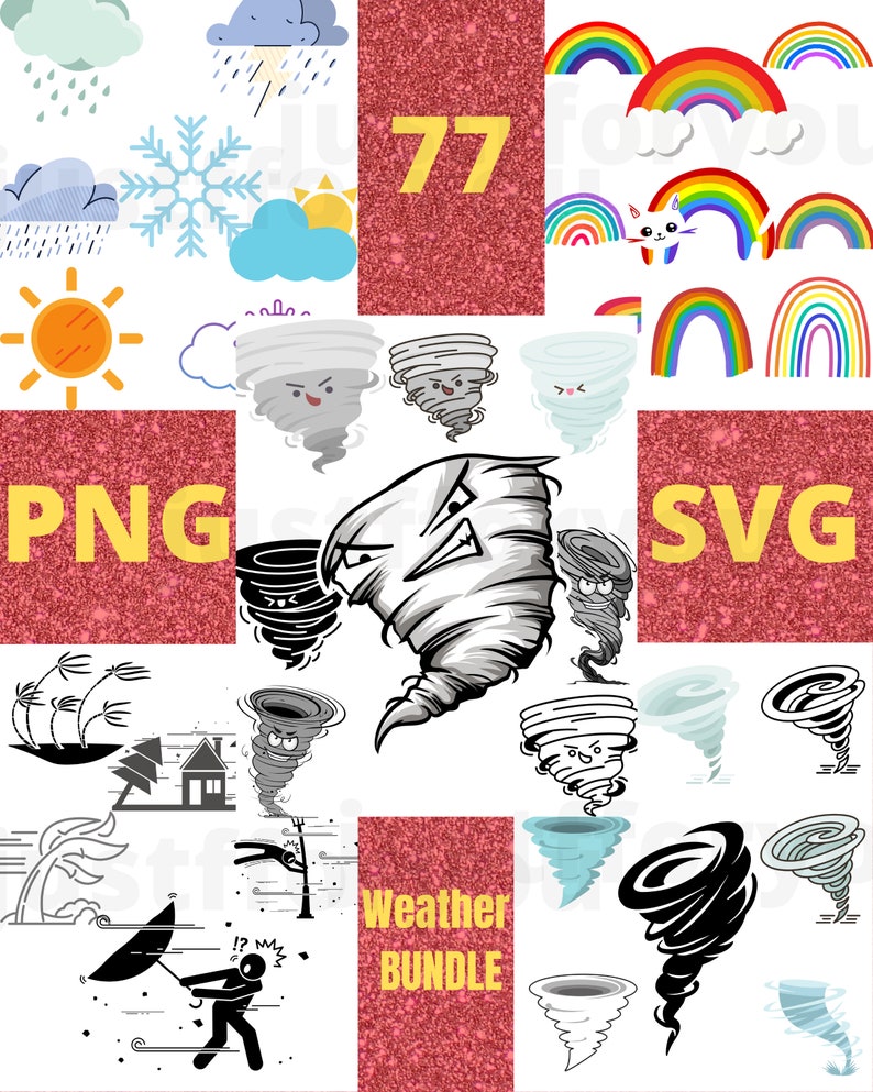 Weather SVG Cyclones Png Weather Bundle Weather Png - Etsy
