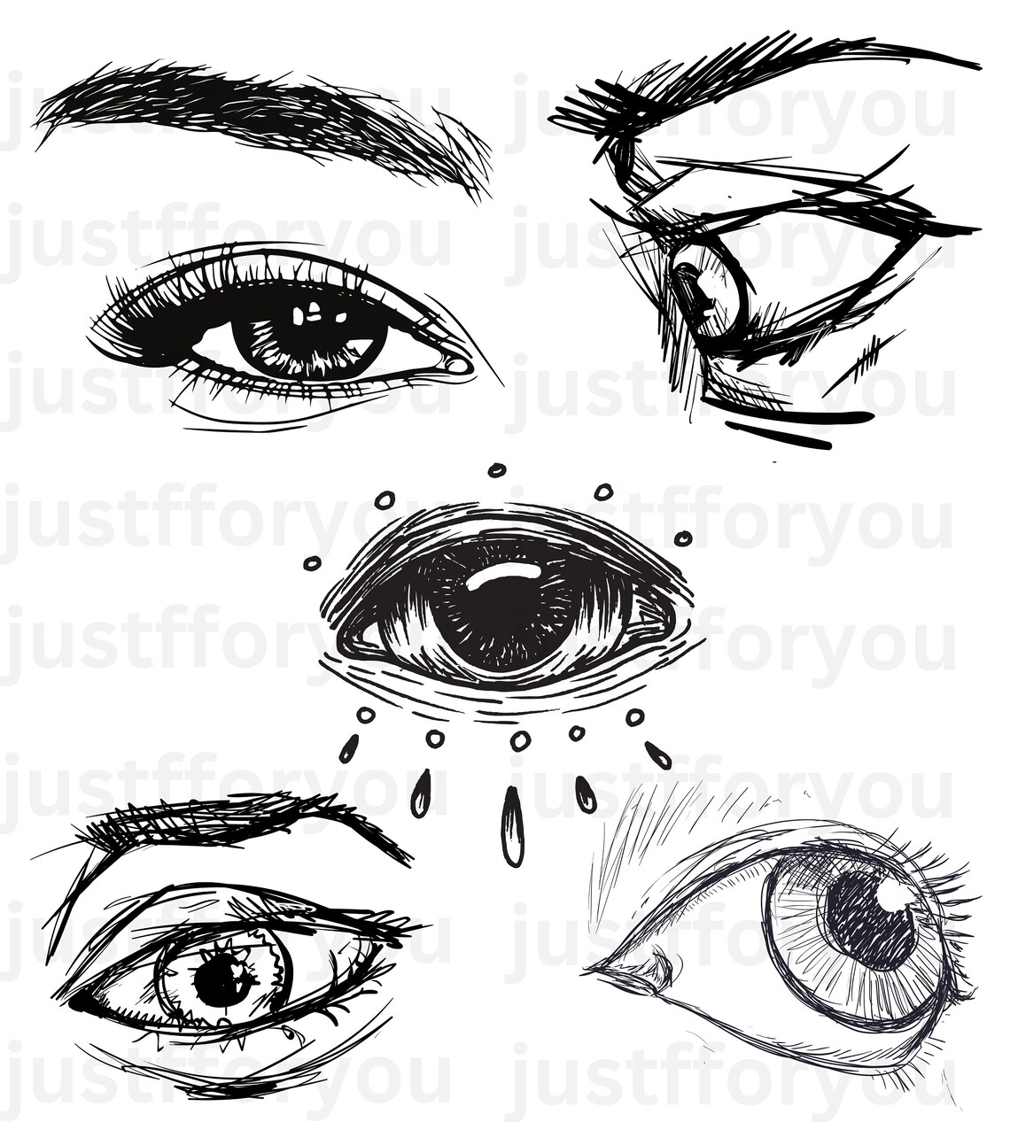Eyes Png Eyes Svg Cartoon Eyes Bundle Eyes Vectors Bundle - Etsy