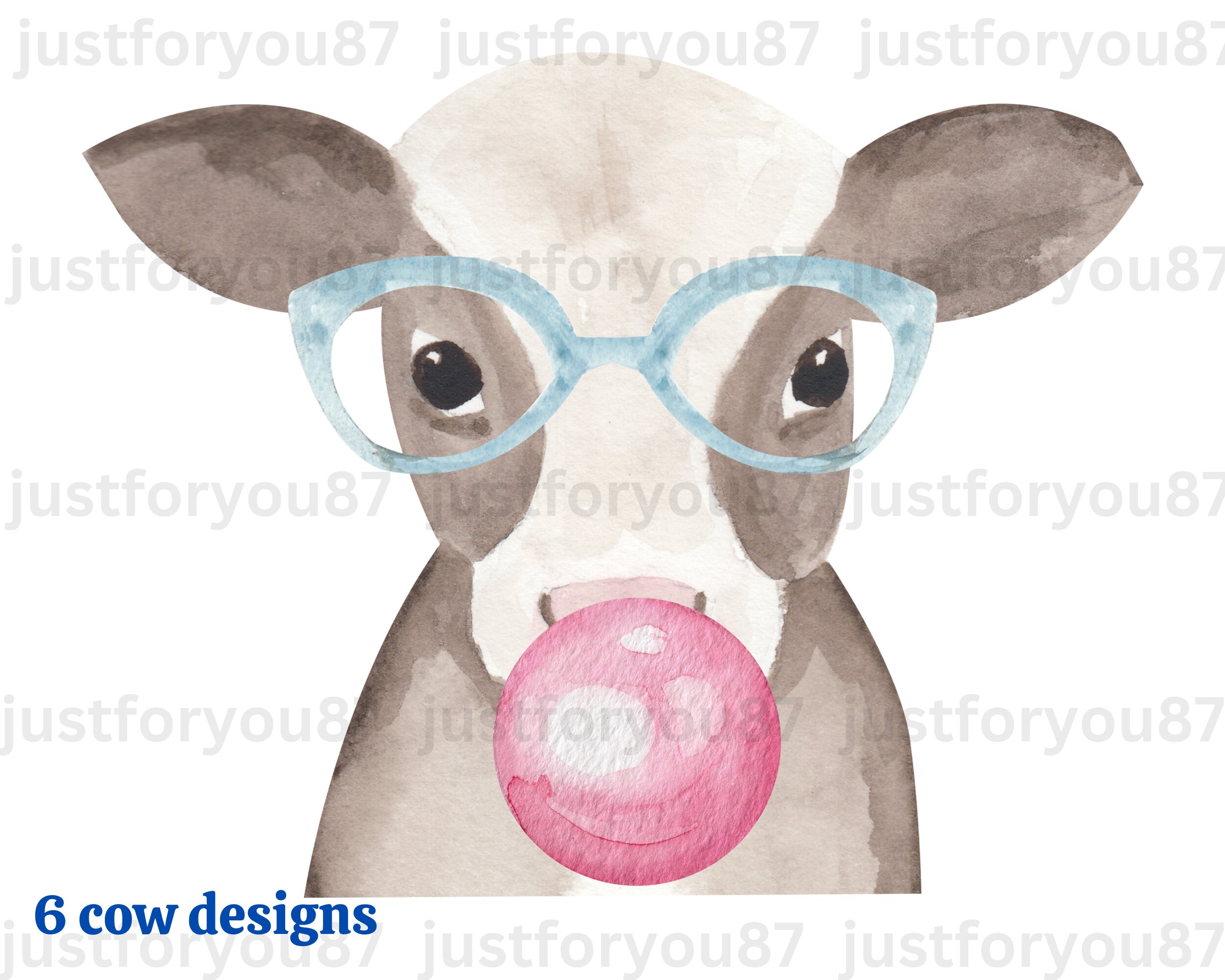 Bubble Gum Cow Png Cute Cow Clipart Bubble Gum Png Cow Png - Etsy