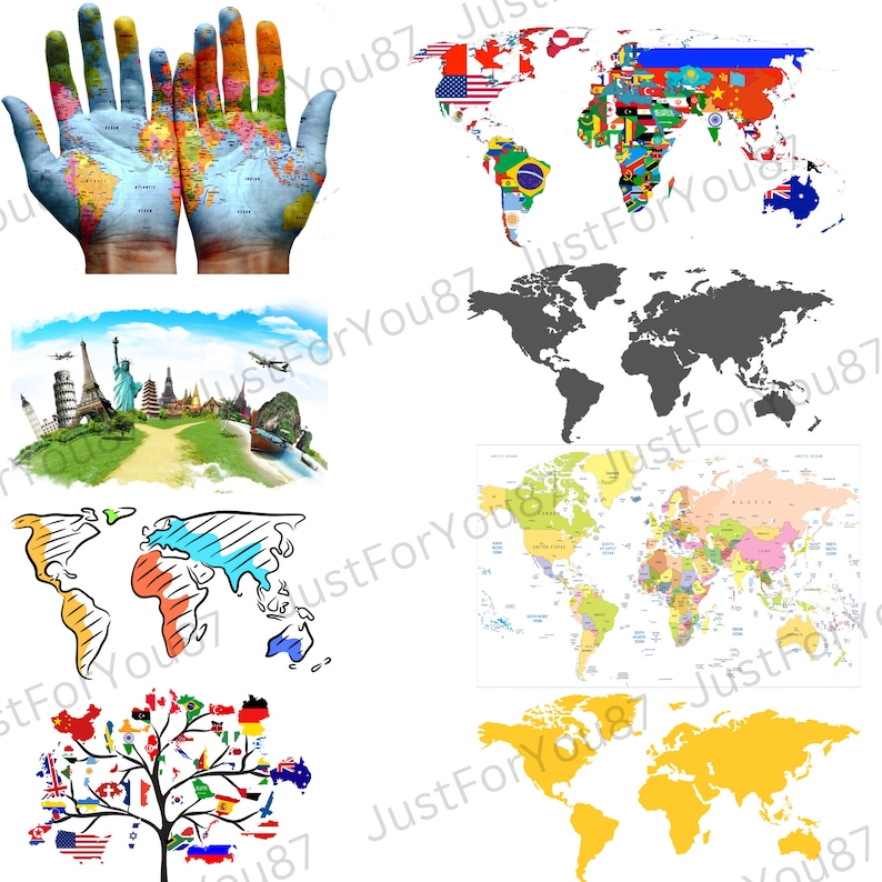 Flags of the World Flags Countries Clipart World Flags Flag - Etsy ...