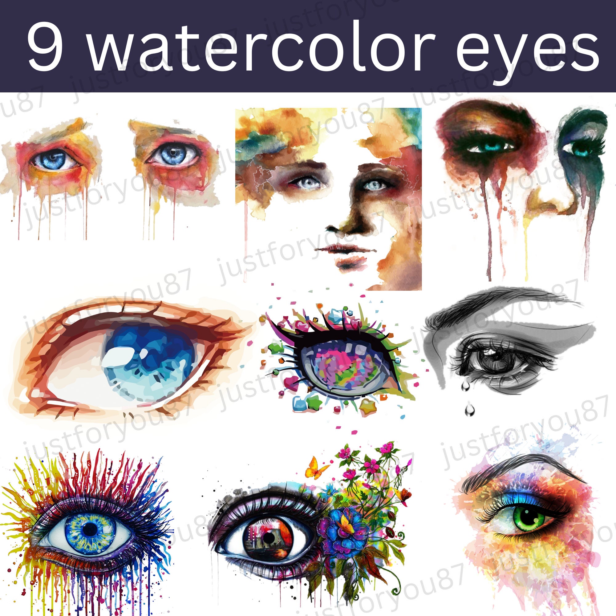 Eyes Png Eyes Svg Cartoon Eyes Bundle Eyes Vectors Bundle - Etsy