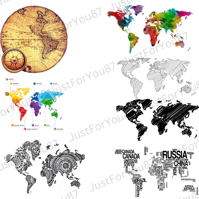 Flags of the World Flags Countries Clipart World Flags Flag - Etsy ...
