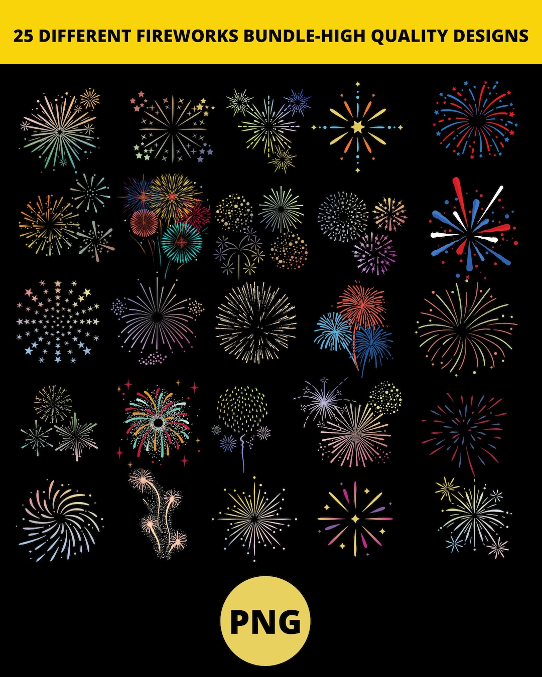 Fireworks Digital Design PNG Clipart, Fireworks Cricut, Digital File ...