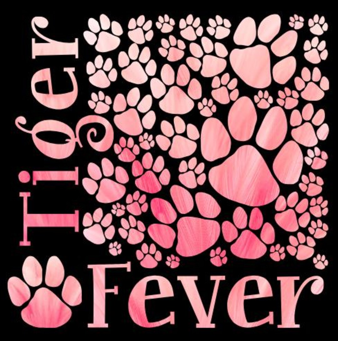 Tiger Fever Pink Out PNG Instant Download SVG Cut File Included - Etsy