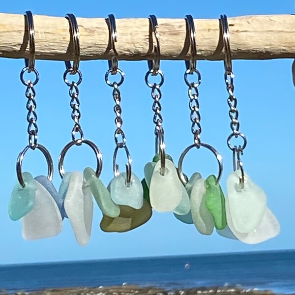 Sea Glass Keychain - Etsy