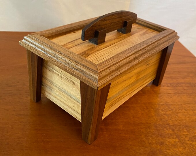 Wood Box / Wooden Box With Lid / Hand Crafted / Keepsake Box / Ambrosia ...