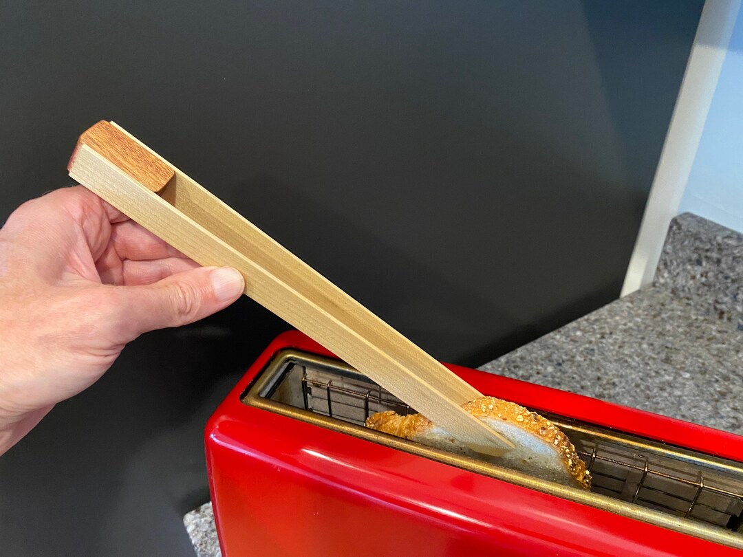Toast Tongs / Toaster Tongs / Hand Crafted Wood Toast Tongs / Food Safe ...