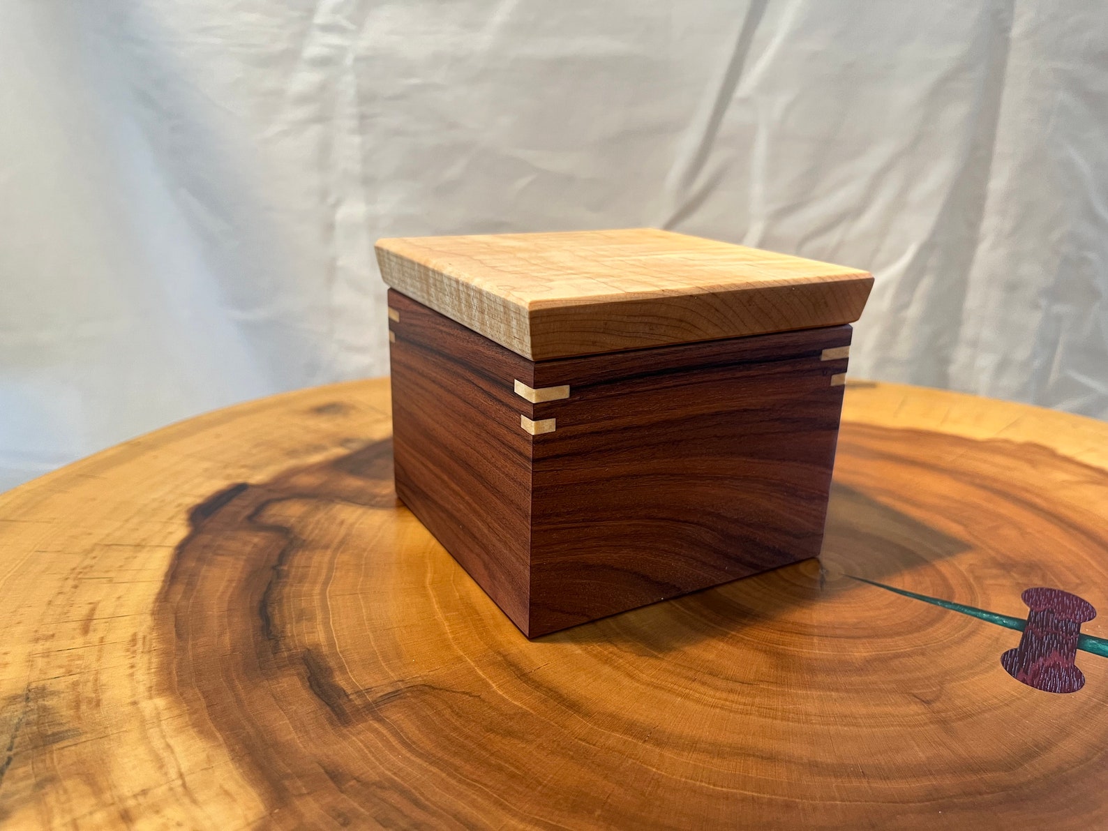 Wood Box / Wooden Box With Lid / Hand Crafted / Keepsake Box / Morado ...
