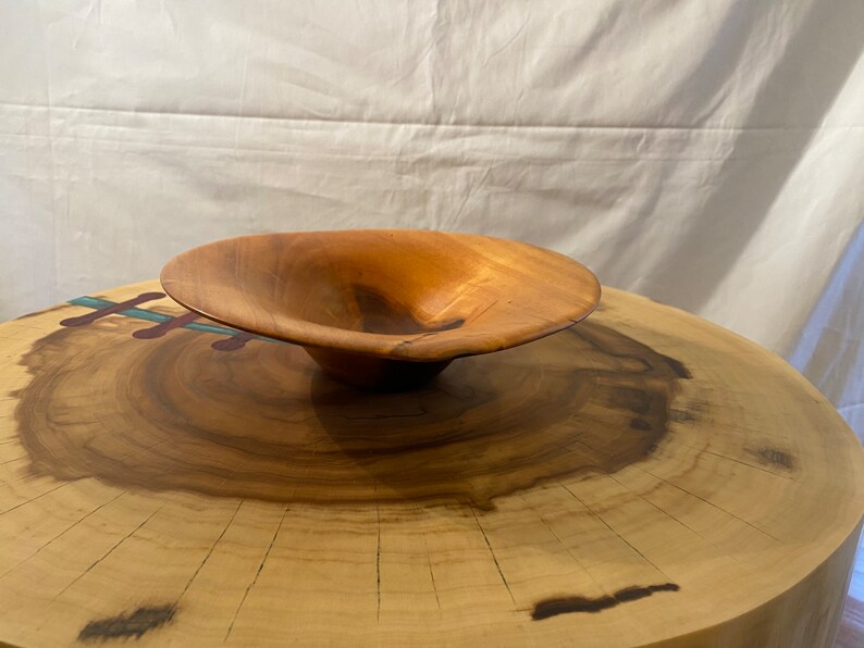 Wood Bowl / 9 Inch Polar Hand Turned Bowl / Hand Crafted Bowl / Rustic ...