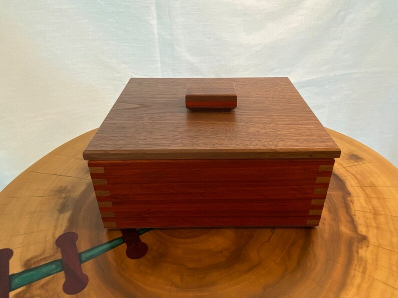 Wood Box / Wooden Box With Lid / Hand Crafted / Keepsake Box / - Etsy