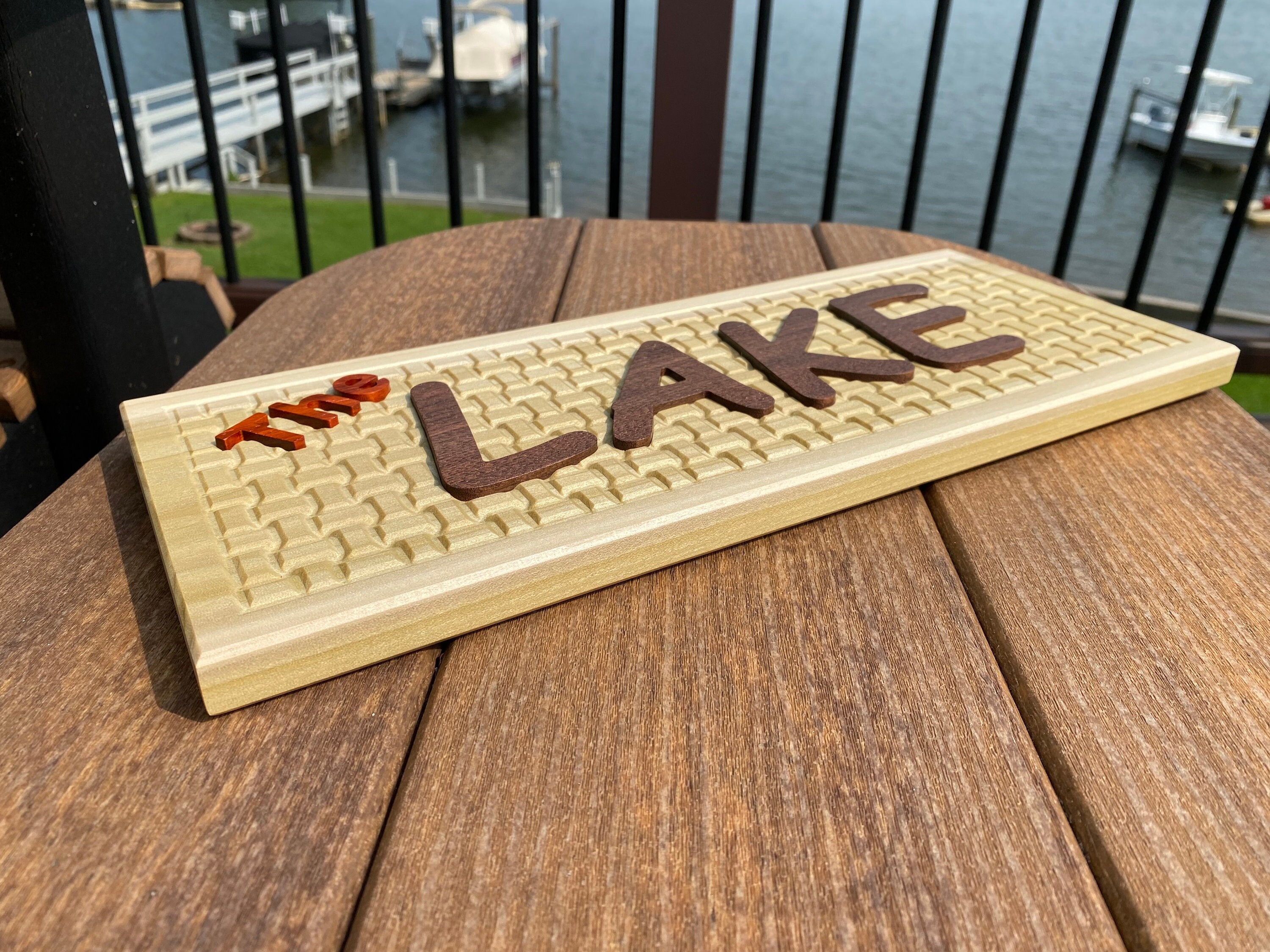 The Lake / Lake Sign / Wood Lake / Wall Decor / Lake Cabin / Lake House ...