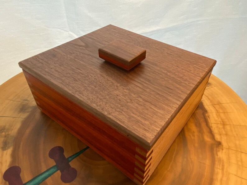 Wood Box / Wooden Box With Lid / Hand Crafted / Keepsake Box / - Etsy