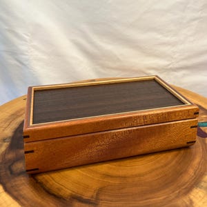 Wood Box / Wooden Box With Lid / Hand Crafted / Keepsake Box / Mahogany ...