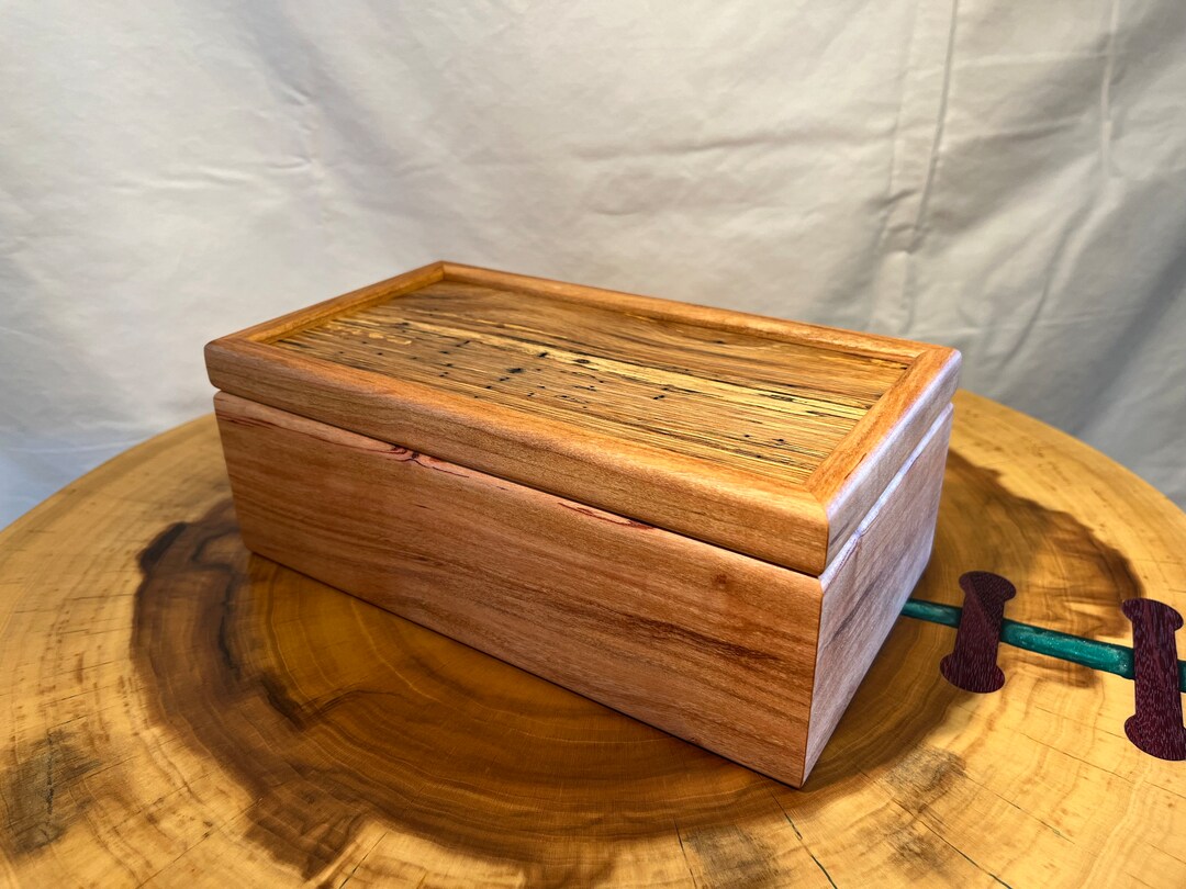 Wood Box / Wooden Box With Lid / Hand Crafted / Keepsake Box / Cherry ...