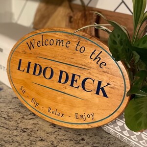 LIDO DECK Sign Digital File / Jpeg / Svg / Dxf / Eps Format. CNC and ...