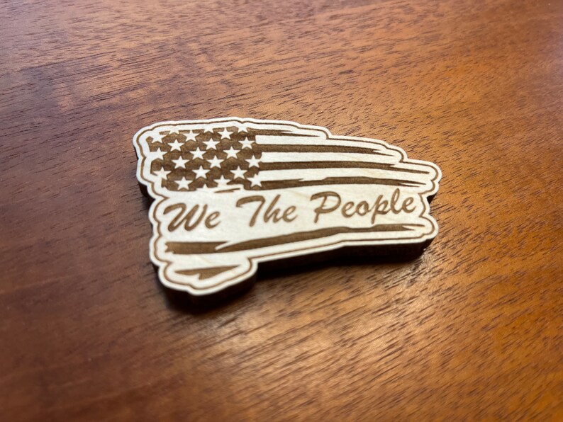 American Flag Magnets Hardwood Flag Magnets Refrigerator Magnets ...