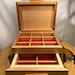 Wood Box / Wooden Box With Hinged Lid / Drawer / Hand Crafted ...