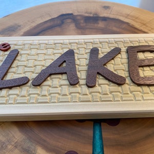 The Lake / Lake Sign / Wood Lake / Wall Decor / Lake Cabin / Lake House ...