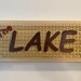The Lake / Lake Sign / Wood Lake / Wall Decor / Lake Cabin / Lake House ...