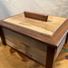Wood Box / Wooden Box With Lift off Lid / Legs/ Feet / Hand Crafted ...