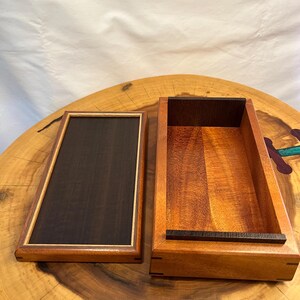 Wood Box / Wooden Box With Lid / Hand Crafted / Keepsake Box / Mahogany ...