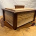 Wood Box / Wooden Box With Lift off Lid / Legs/ Feet / Hand Crafted ...