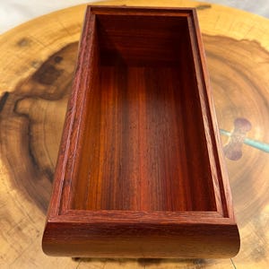 Wood Box / Wooden Box With Lid / Hand Crafted / Keepsake Box / Padauk ...