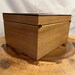 Wood Box / Wooden Box With Hinged Lid / Drawer / Hand Crafted ...