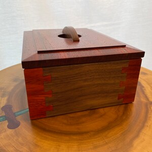 Wood Box / Wooden Box With Lift off Lid / Dovetails / Hand Crafted ...