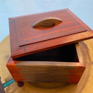 Wood Box / Wooden Box With Lift off Lid / Dovetails / Hand Crafted ...
